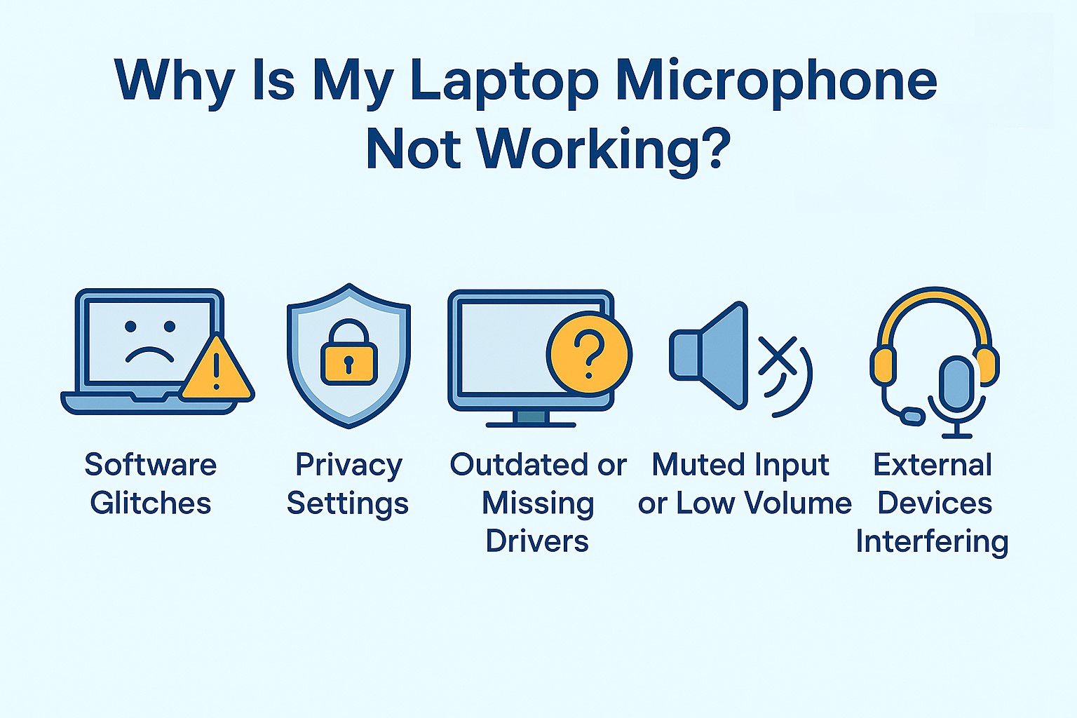 laptop microphone not working